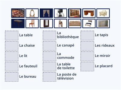 Les meubles - Ressources pédagogiques