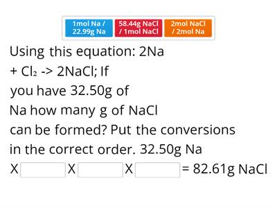 Chemistry Stoichiometry - Teaching resources