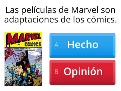 Hechos y opiniones - Recursos didácticos