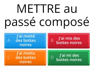 Passé composé verbes irréguliers - Ressources pédagogiques