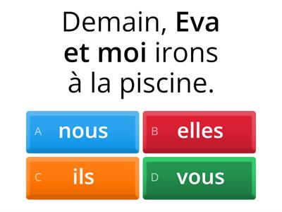 Les pronoms personnels - Ressources pédagogiques