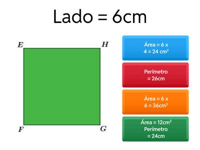 Áreas e perimetros - Recursos de ensino
