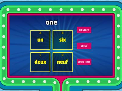 French Numbers 1 20 quiz - Teaching resources
