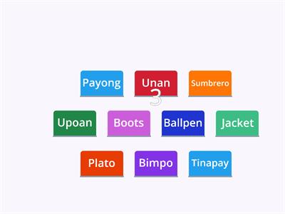 Mga gawain sa ibat ibang uri ng panahon - Aktibidad sa pagtuturo