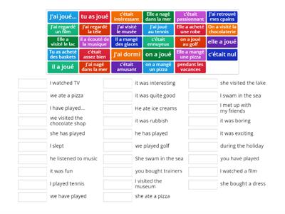 Quest ce que tu as visite - Teaching resources