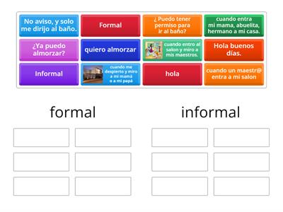 Lenguaje Formal e informal - Recursos didácticos