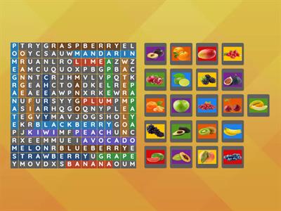 Fruit wordwall - Teaching resources