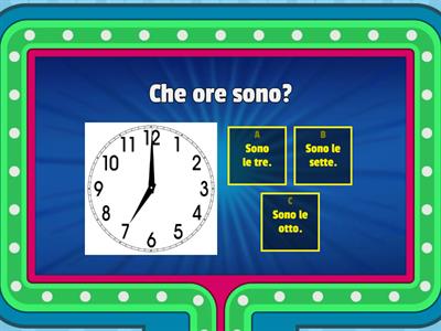 Italiano L2 Che ore sono - Risorse didattiche