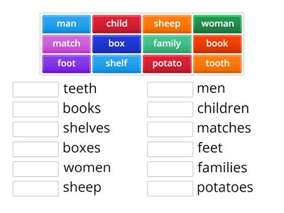 Plural nouns - Учебные ресурсы