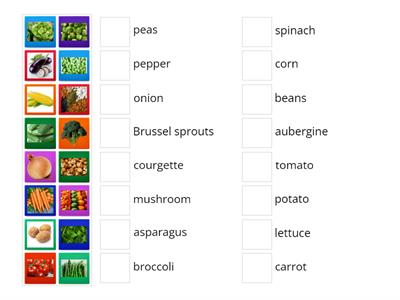 Vegetables - Teaching resources