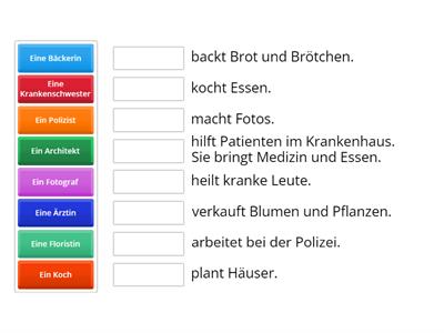Berufe a1 - Unterrichtsmaterialien
