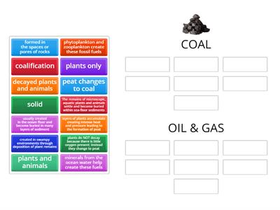 Fossil fuels - Teaching resources