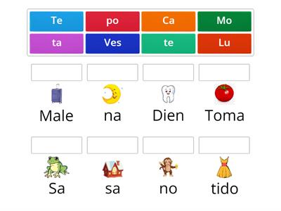 Juego de conciencia silabica - Recursos didácticos