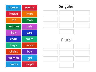 Singular plural game - Teaching resources