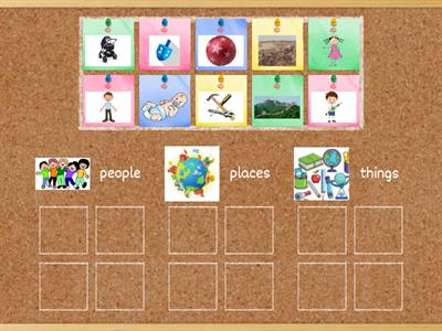 Person place thing animal - Teaching resources