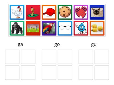Lectura Ga go gu - Recursos didácticos