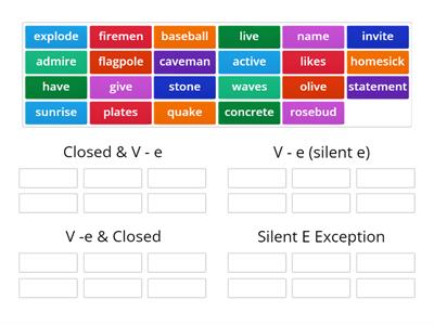 Wilson Step 23 syllable sort - Teaching resources