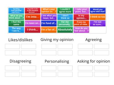 Expressing opinions - Recursos didácticos