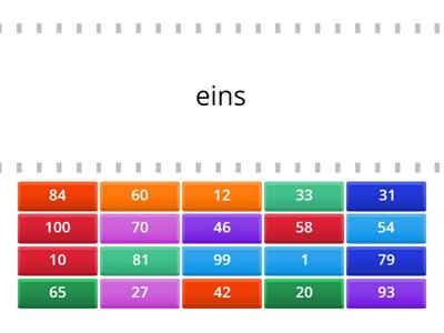 DaF Zahlen 1 100 - Unterrichtsmaterialien