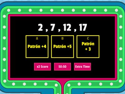 Patrones numéricos - Recursos didácticos