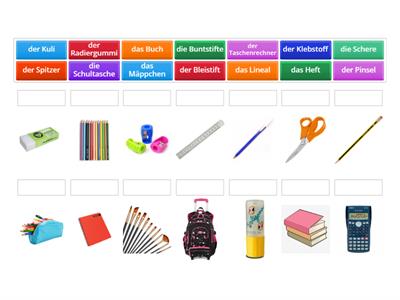 Schulsachen deutsch - Teaching resources