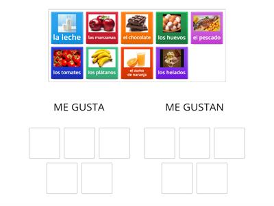 Me gustan gusta - Recursos didácticos