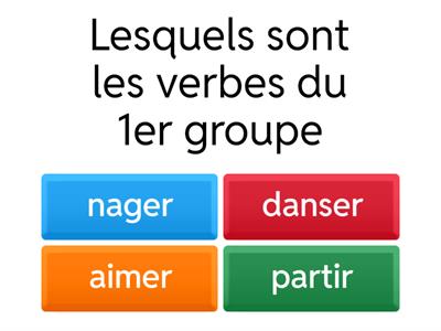 Les verbes 1er groupe - Ressources pédagogiques