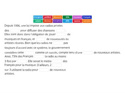 La musique francophone - Teaching resources