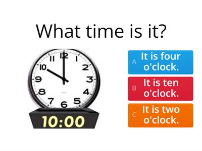 Time Telling the o clock - Teaching resources
