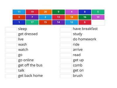 Daily routines - Teaching resources