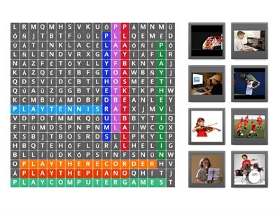 Verbs Action wordsearch - Recursos didácticos