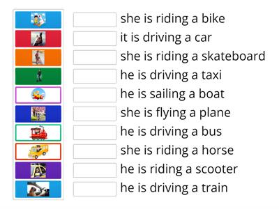 Vocabulary Transport - Recursos didácticos