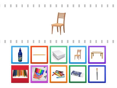 School supplies memory - Recursos didácticos