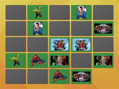 Superhero matching - Teaching resources