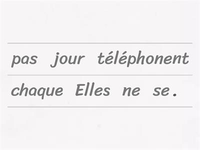 Mets les phrases en ordre - Ressources pédagogiques