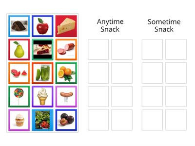 Snacks - Teaching resources
