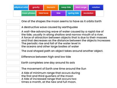 Earths tides - Teaching resources