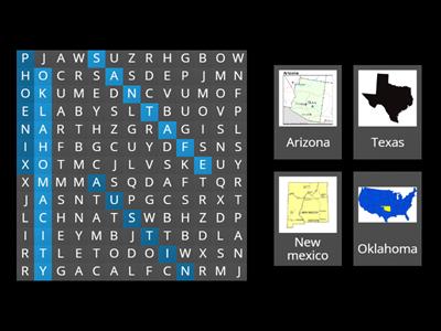 Southwest states and capitals - Teaching resources
