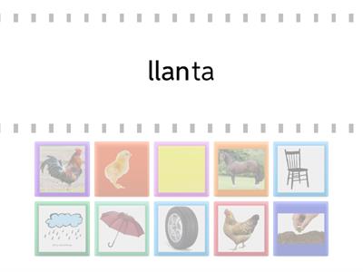 Sillaba lla lle lli llo llu - Recursos didácticos