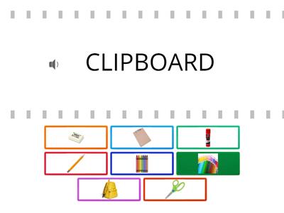 School Supplies memory - Teaching resources