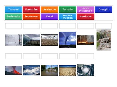 Natural disasters - Recursos didácticos