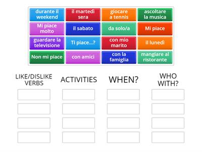 Tempo libero - Teaching resources
