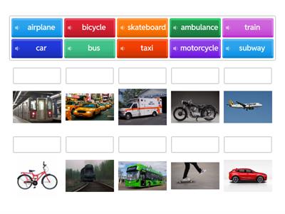 Vehicles - Teaching resources