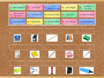 Les fournitures scolaires - Ressources pédagogiques