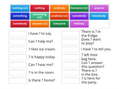 Somebody anybody nobody everybody - Teaching resources