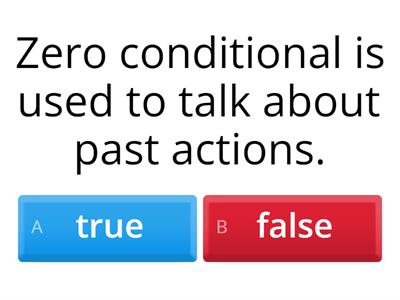 English Zero conditional - Recursos didácticos