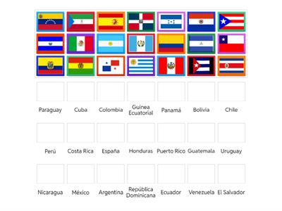 Banderas paises hispanos - Teaching resources