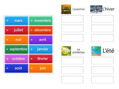Les mois et les saisons - Ressources pédagogiques