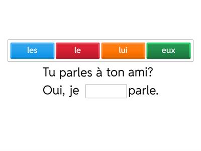 Pronoms coi cod - Teaching resources