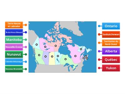 Les provinces et les territoires du canada - Ressources pédagogiques